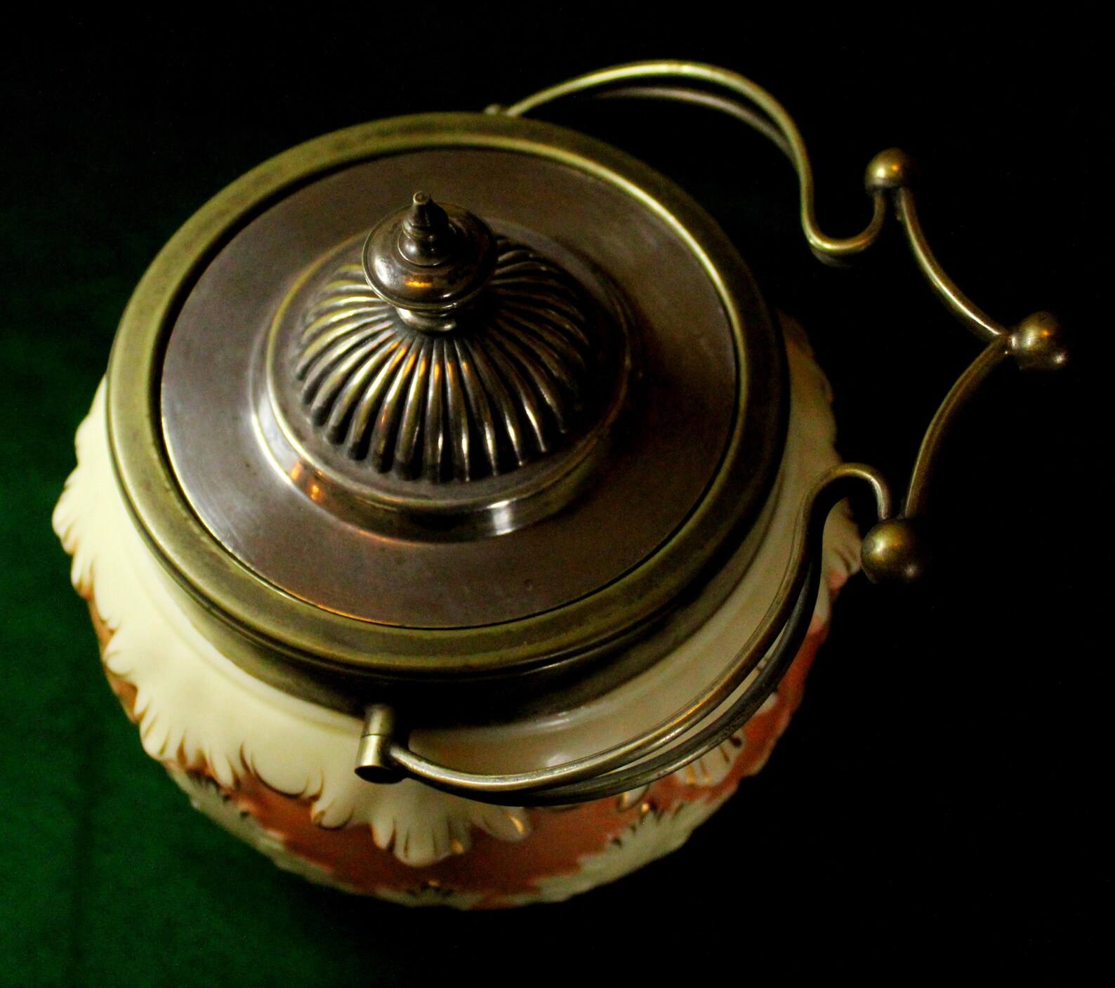 Antique Locke & Co Blush Ivory Biscuit Barrel - Etsy