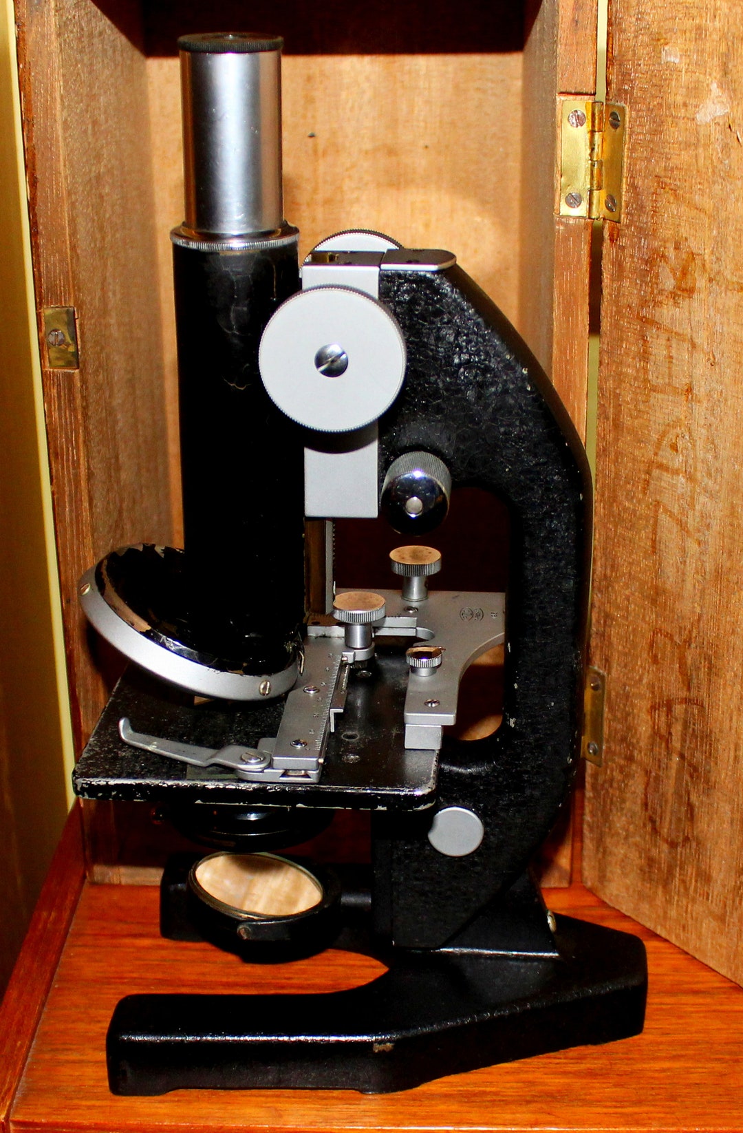 Vintage Boxed PZO Compound Microscope (1950s) - Etsy