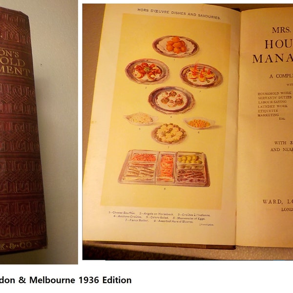 Mrs Beeton Book - Etsy