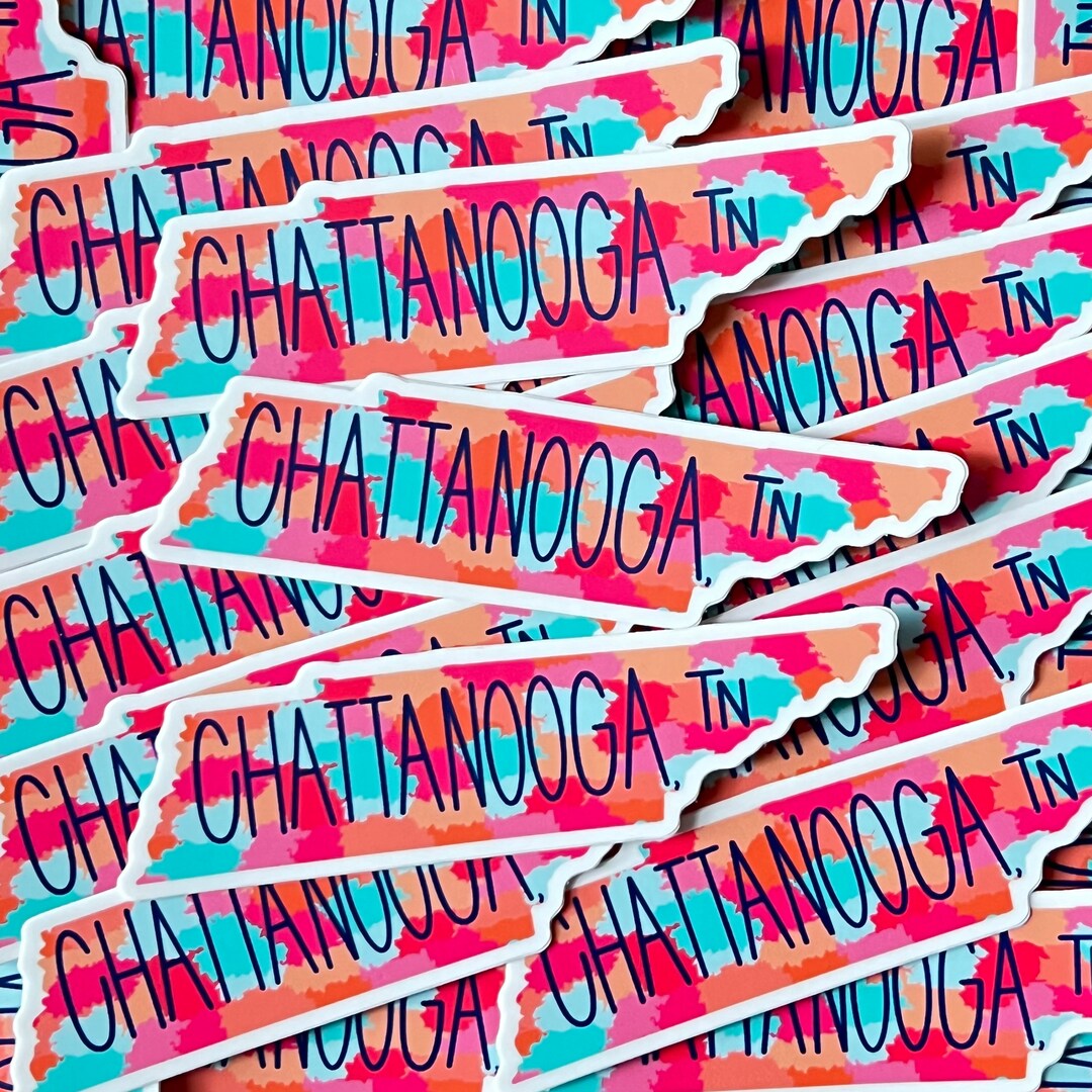 Chattanooga, Tennessee- Pastel Sticker - Etsy