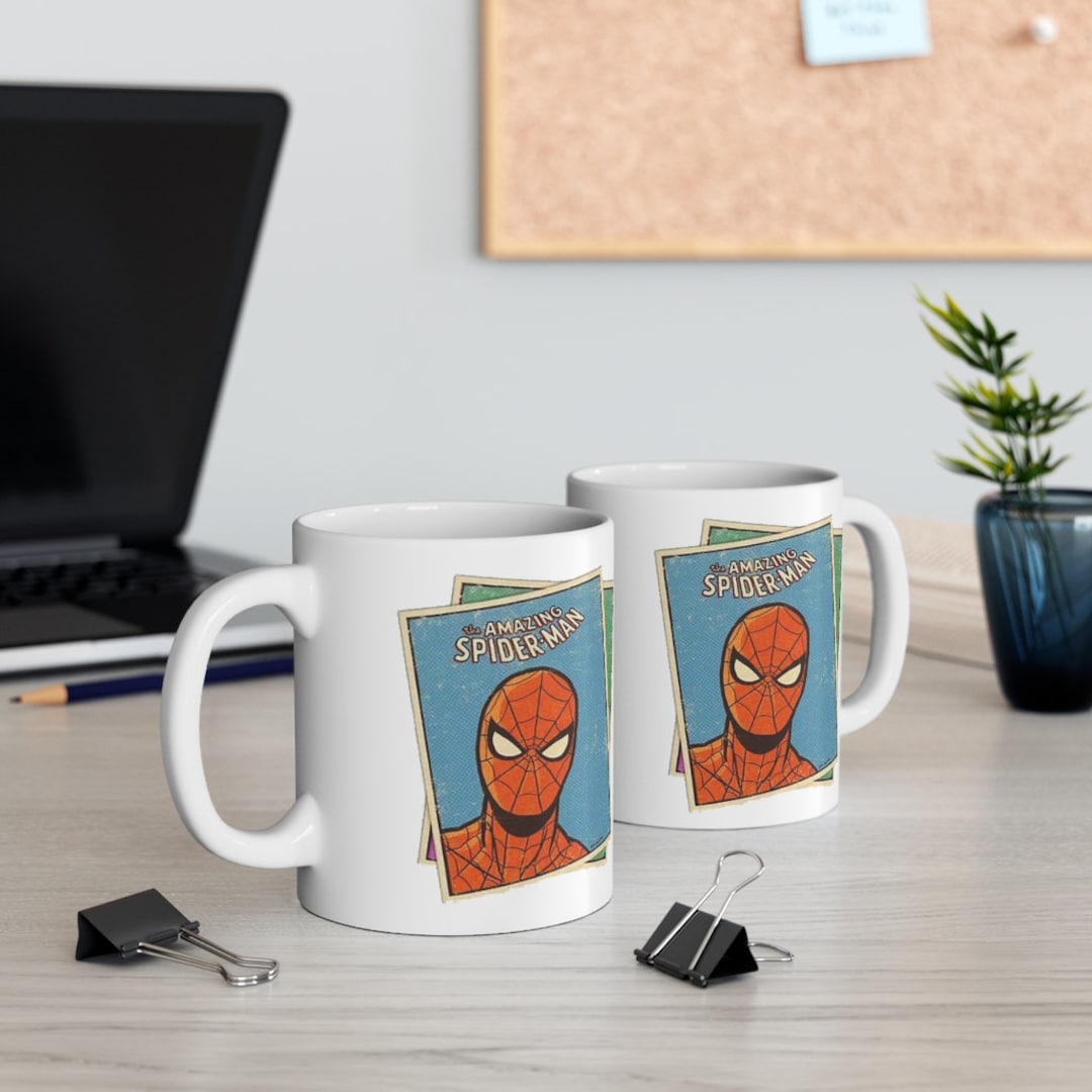 The Amazing Spiderman Comics Mug Avengers Cup 11oz Fan Mug Fan Art Mugs ...
