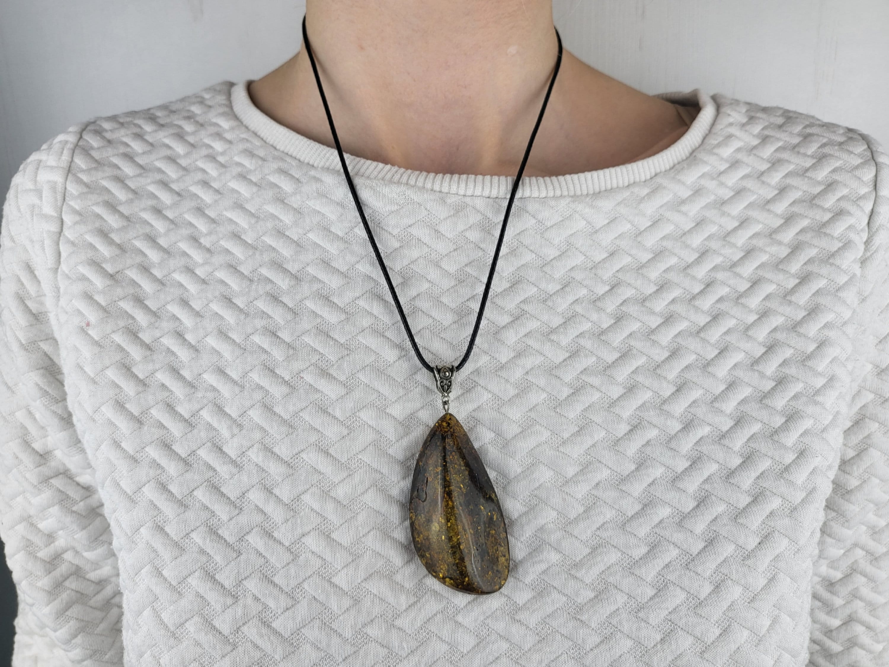 Green Amber Pendant, Natural Green Color, Beautiful Pendant, Natural ...