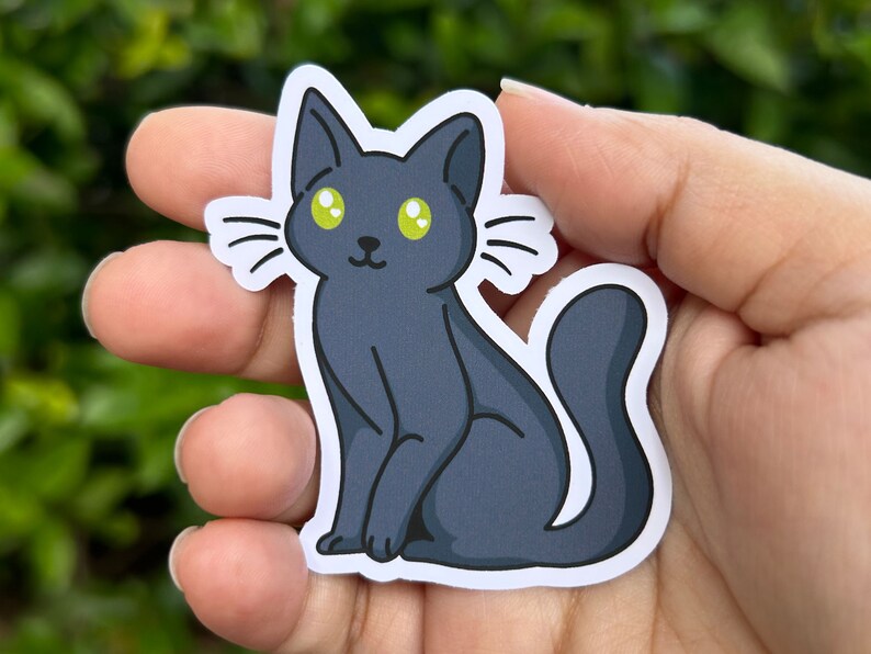 Cute Kawaii Cat Stickers Set of 6 High-quality Vinyl Stickers for ...