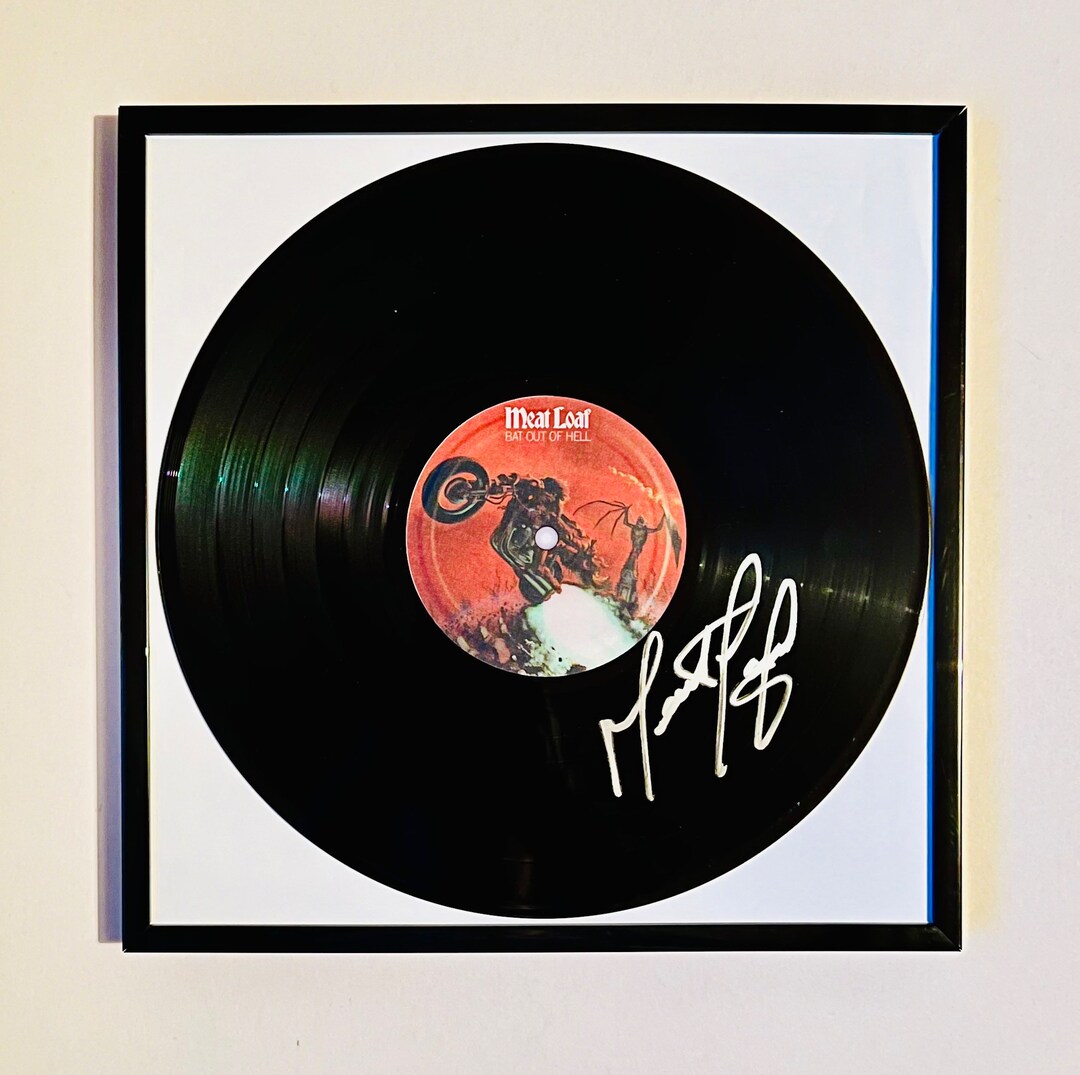 Meat Loaf Bat Out of Hell Autographed Vinyl Record Framed - Etsy