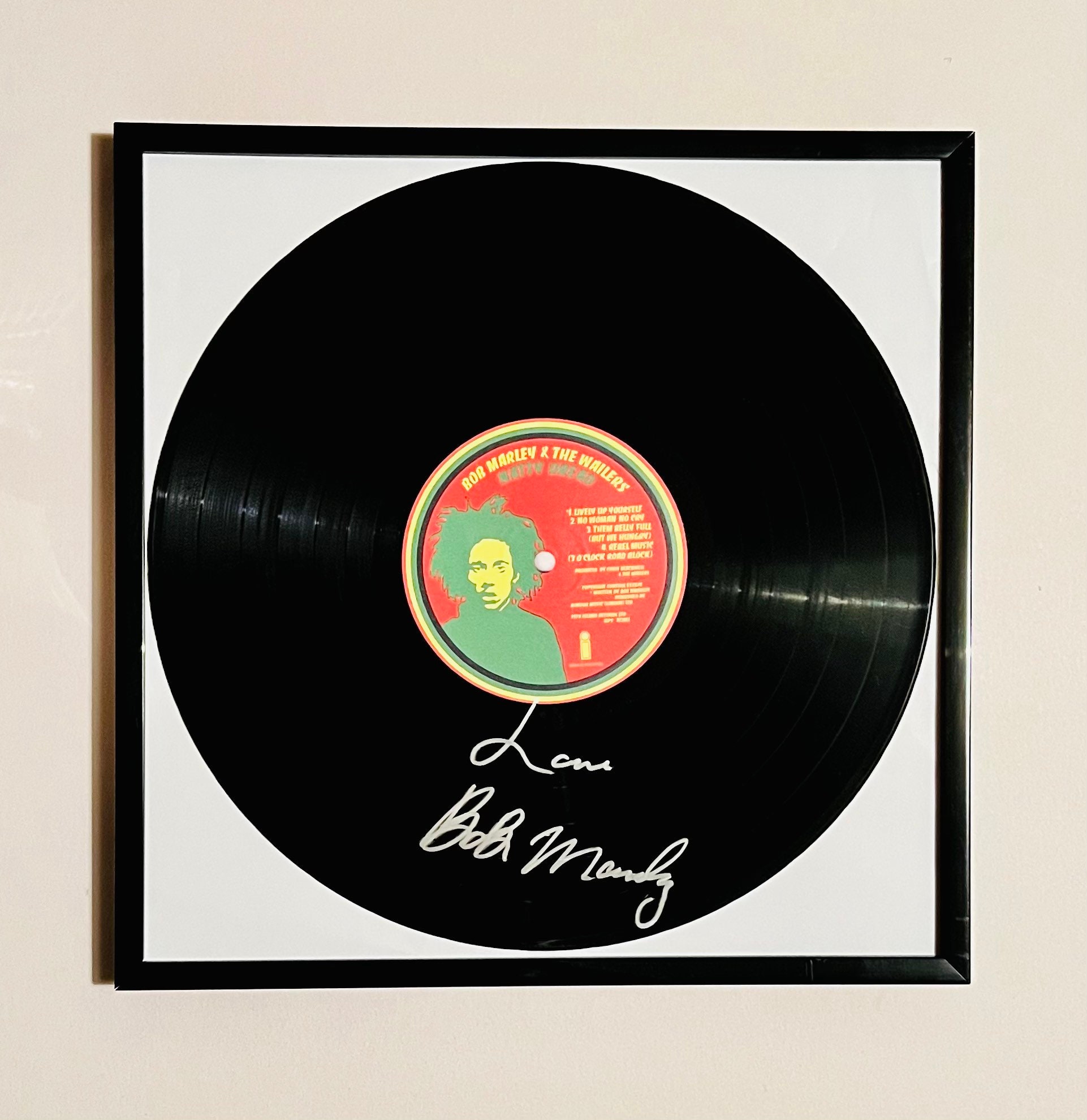 Bob Marley Natty Dread Autographed Vinyl Record Framed - Etsy Canada