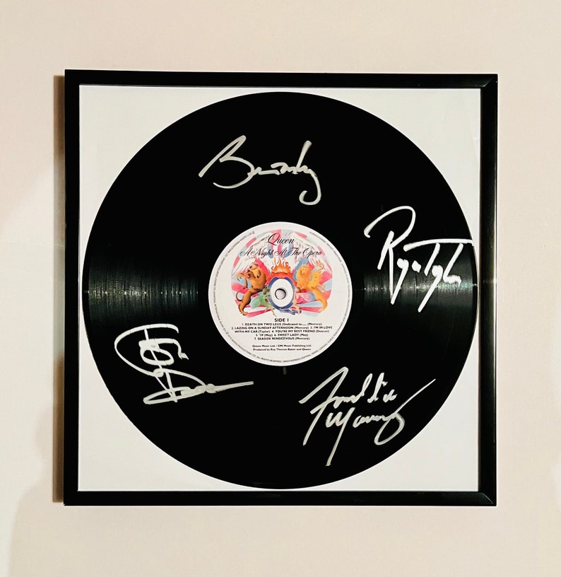 Queen A Night at the Opera Autographed Vinyl Record Framed - Etsy
