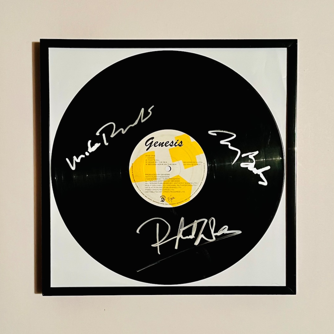 Genesis Autographed Vinyl Record Framed - Etsy