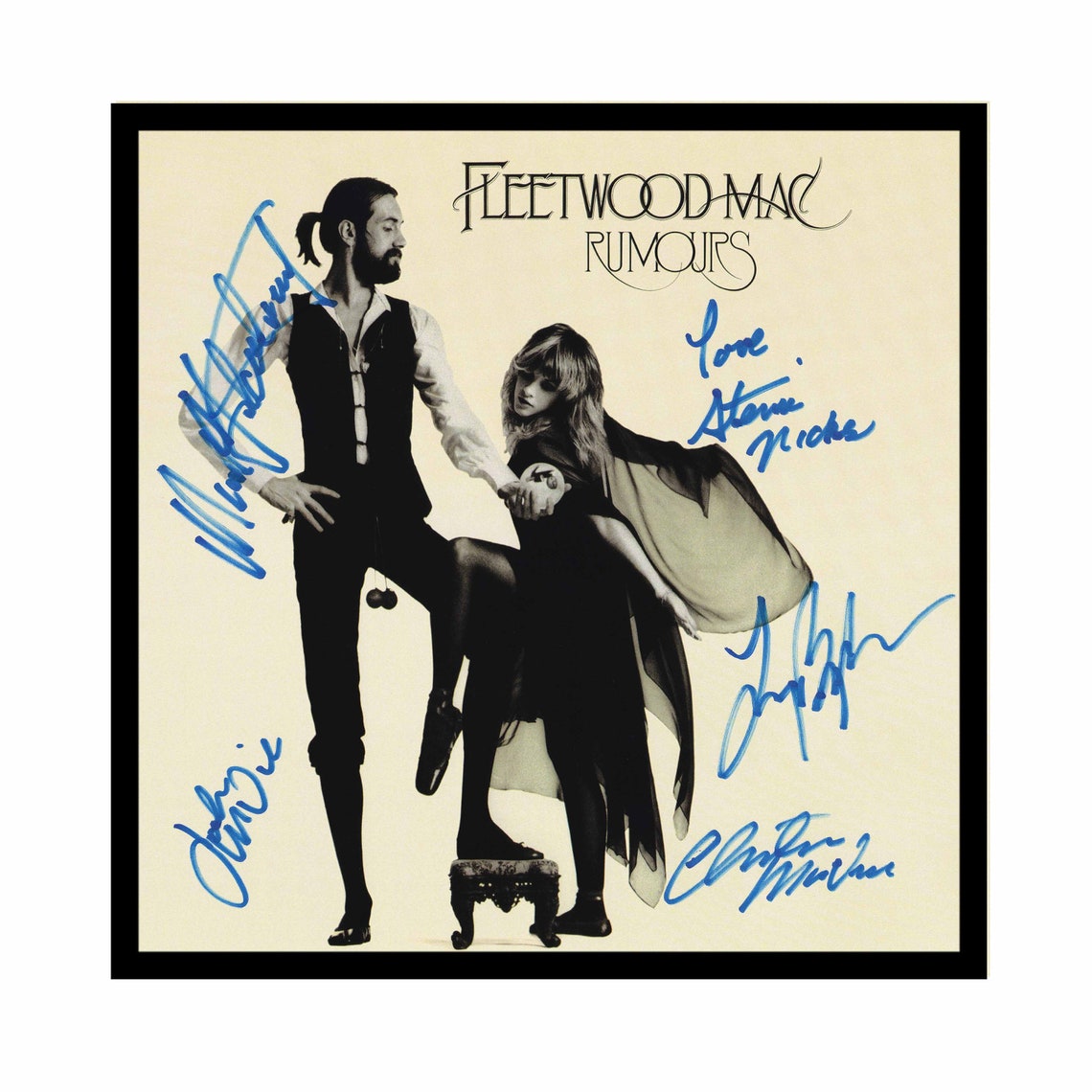 Fleetwood Mac Rumours Autographed Album Cover Replica - Etsy