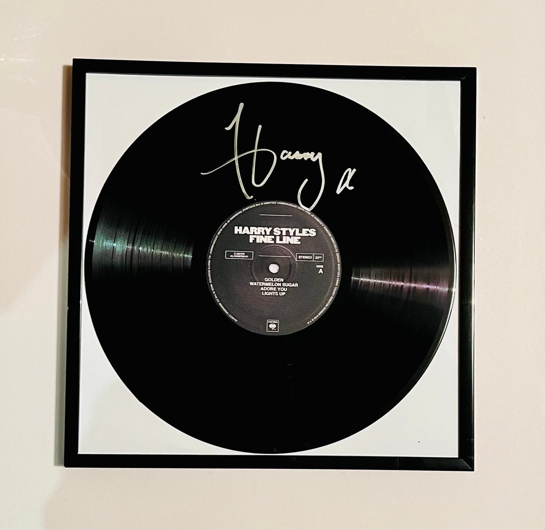 Harry Styles Fine Line Autographed Vinyl Record Framed - Etsy