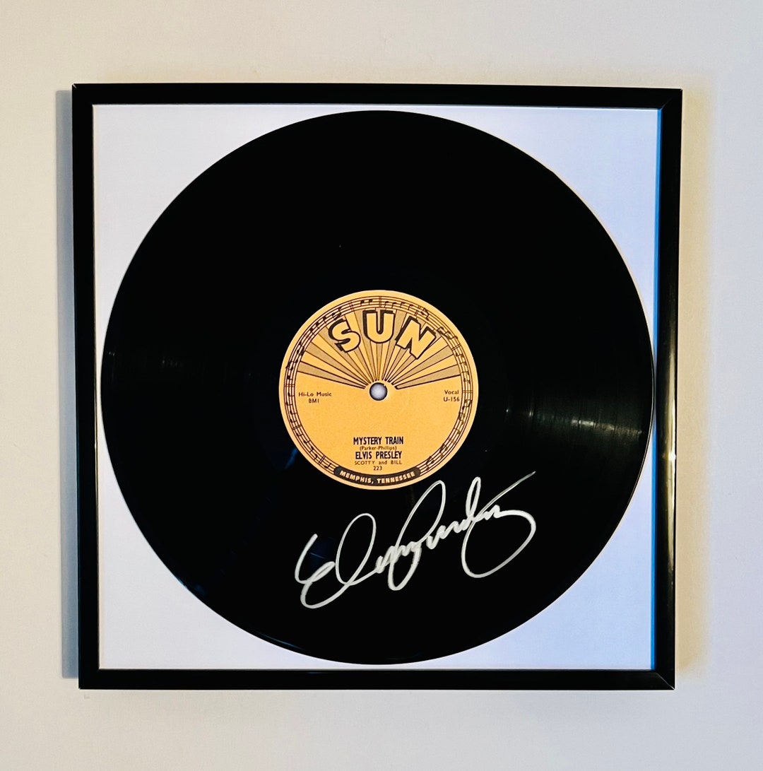 Elvis Mystery Train Autographed Vinyl Record Framed - Etsy