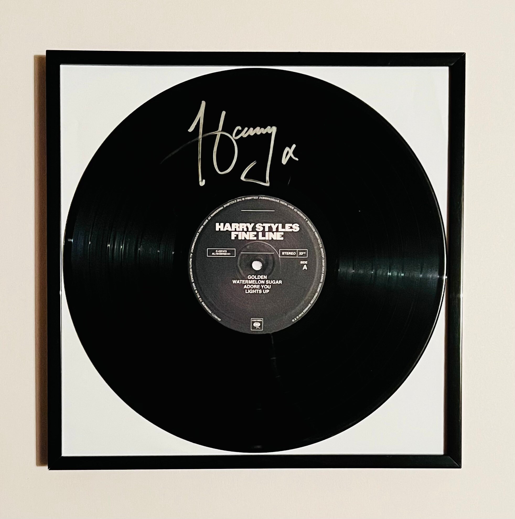 Harry Styles Fine Line Autographed Vinyl Record Framed - Etsy