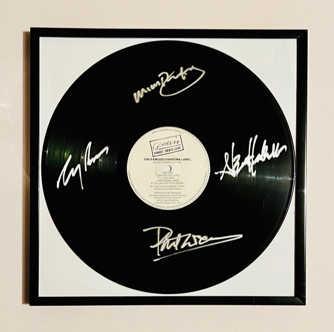 Genesis Autographed Vinyl Record Framed - Etsy