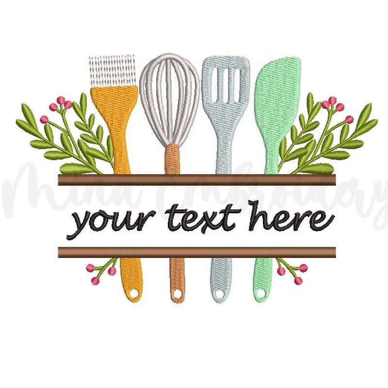 Kitchen Machine Embroidery Design - Etsy