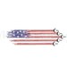 Fighter Jet Airplane American Flag Embroidery Design, 4th of July ...