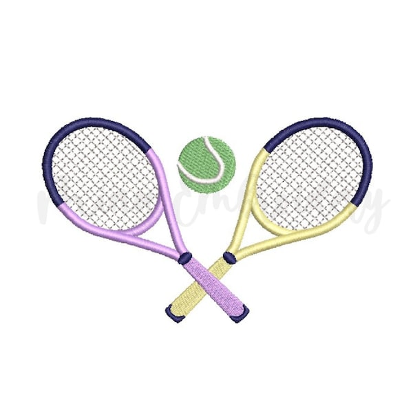 Tennis Racket Embroidery Design - Etsy