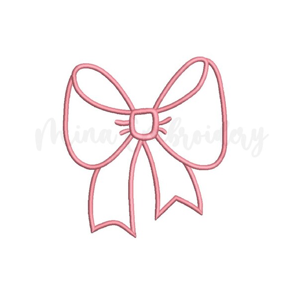 Bow Embroidery - Etsy