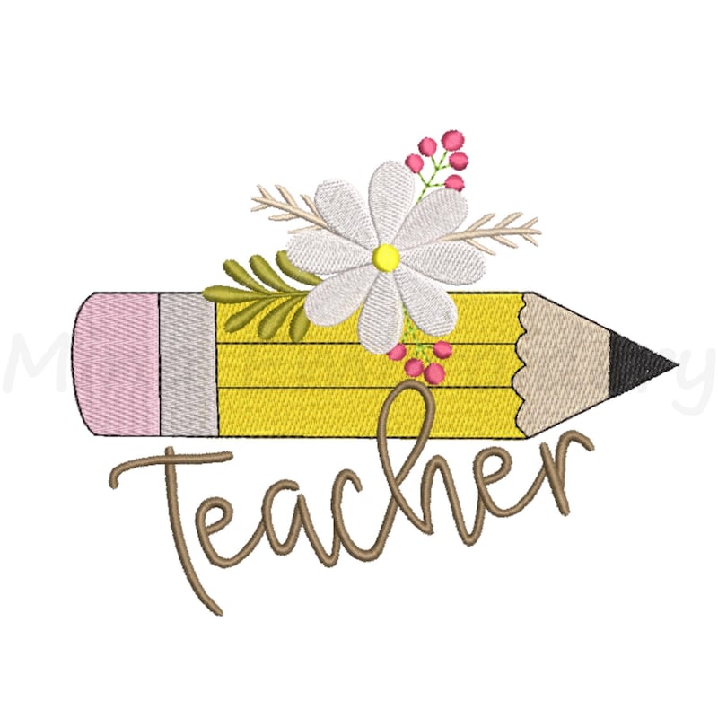 Teacher Embroidery - Etsy