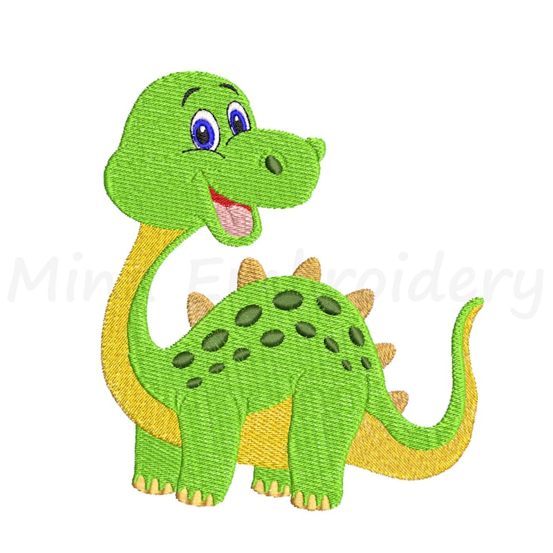 Dinosaur Embroidery Design - Etsy