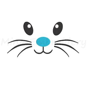 Baby Boy Bunny Face Embroidery Design, Easter Embroidery Design ...