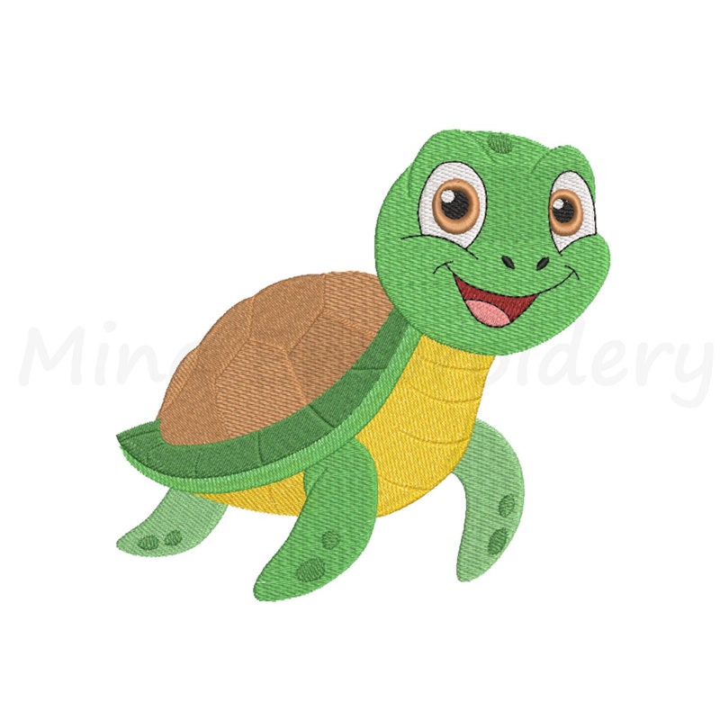 Turtle Embroidery - Etsy