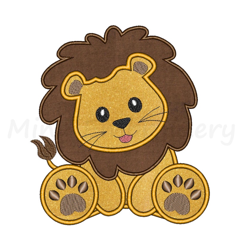 Lion Applique - Etsy
