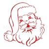 Santa Embroidery Design, Merry Christmas Embroidery File, 3 Sizes ...