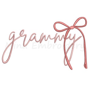 Coquette Grammy Embroidery Design: 6 Sizes (instant Download) - Etsy