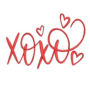 XOXO Embroidery Design, Love Embroidery Design, Machine Embroidery ...