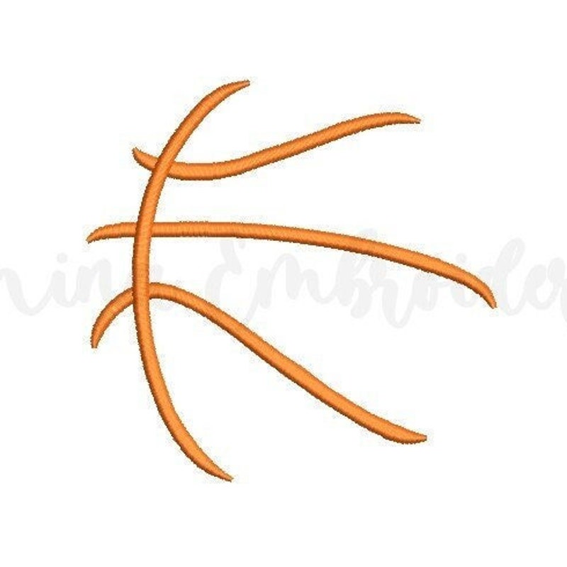 Basketball Embroidery Design - Etsy