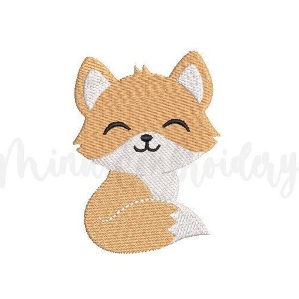 Baby Fox Embroidery - Etsy