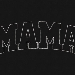 Mama Embroidery Design, Mama Line Art Embroidery Design, Machine ...