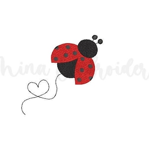 Ladybug Embroidery - Etsy