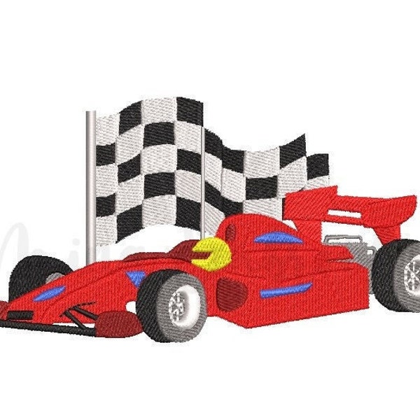 Car Racing Embroidery Design - Etsy