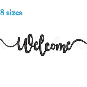 Welcome Embroidery Design, Mini Embroidery Design, Machine Embroidery ...