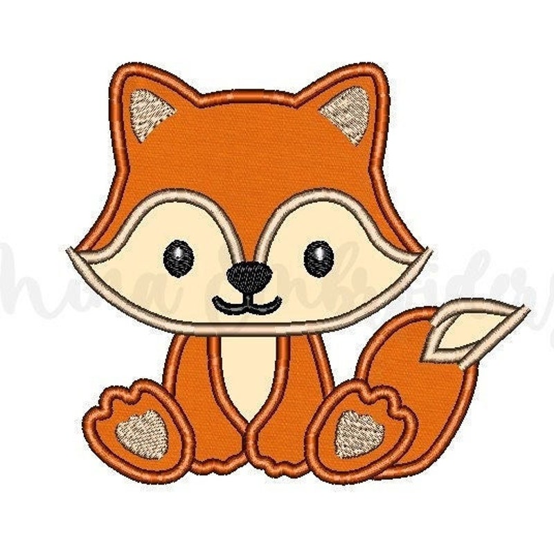 Fox Applique - Etsy