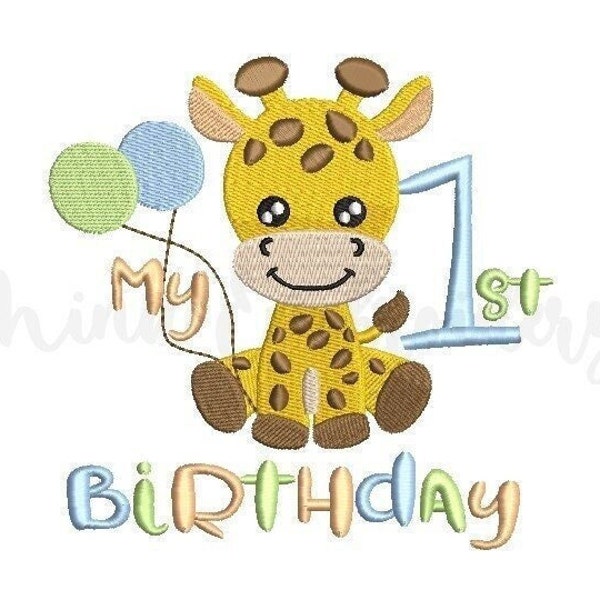 1st Birthday Embroidery Design - Etsy