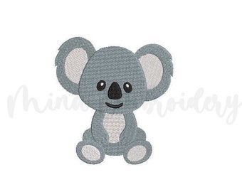 Baby Koala Embroidery Design, Animal Embroidery Design, Machine ...
