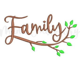 Family Embroidery Design Instant Download - Etsy