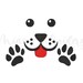 Dog Face Paws Embroidery Design, Animal Embroidery Design, Machine ...
