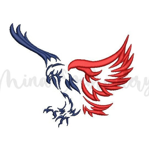 USA American Flag Eagle Embroidery Design Instant Download - Etsy