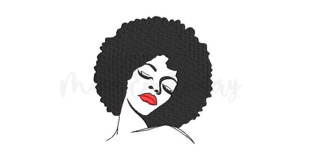 Woman Embroidery Design Machine Embroidery Design 3 Sizes - Etsy