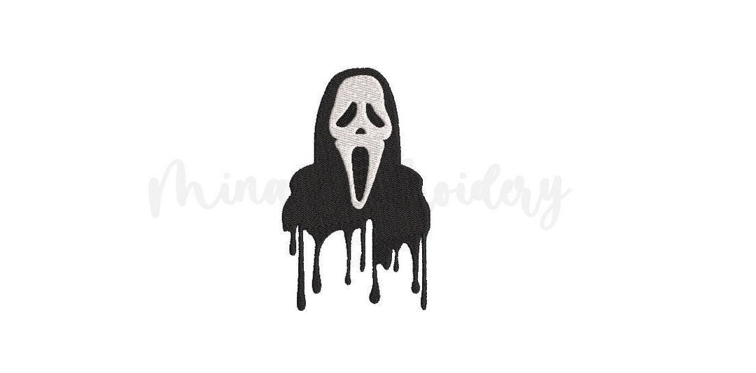 Scream Ghost Embroidery Design, Halloween Embroidery Design, Machine ...
