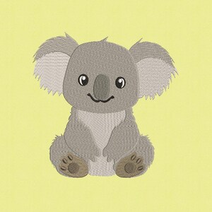 Baby Koala Embroidery Design: Animal Machine Embroidery (4 Sizes ...