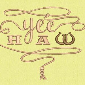 Yee Haw Embroidery Design, Western Embroidery Design, Machine ...