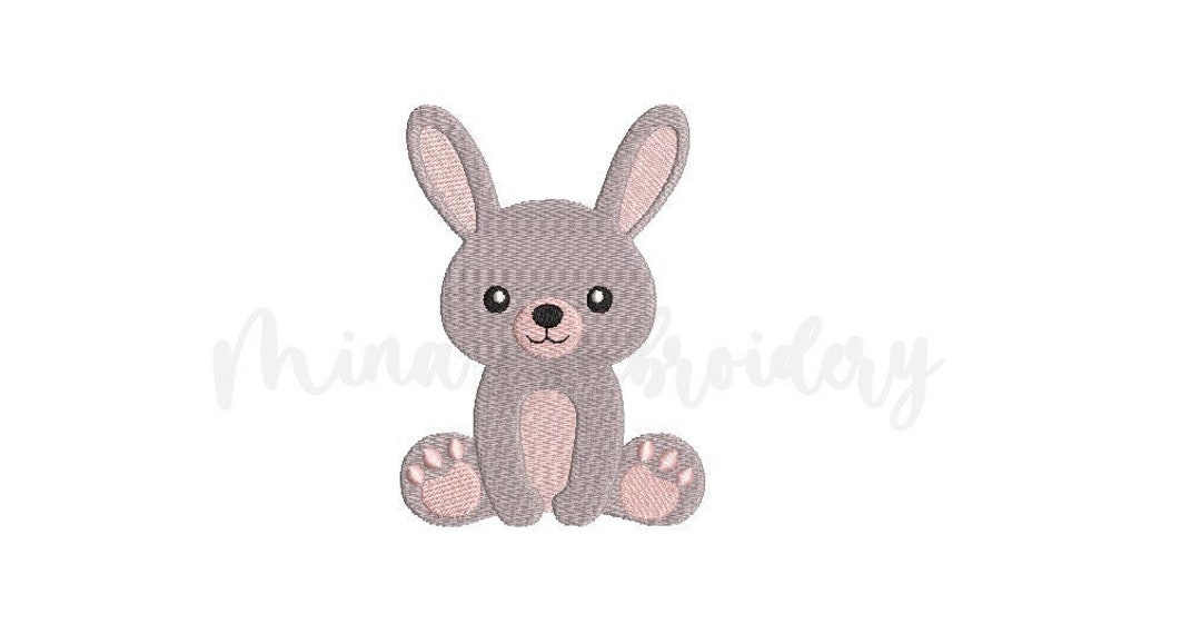Baby Rabbit Embroidery Design, Animal Embroidery Design, Machine ...
