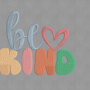 Be Kind Retro Embroidery Design, Machine Embroidery Design, 5 Sizes ...