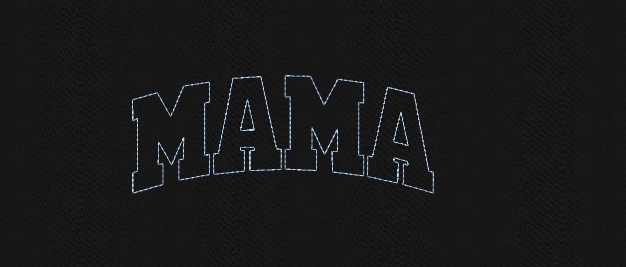Mama Embroidery Design Mama Line Art Embroidery Design - Etsy