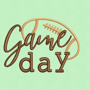 Game Day Embroidery Design, Football Embroidery Design, Machine ...
