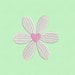 MINI Heart Daisy Embroidery Design, Flower Embroidery Design, Machine ...