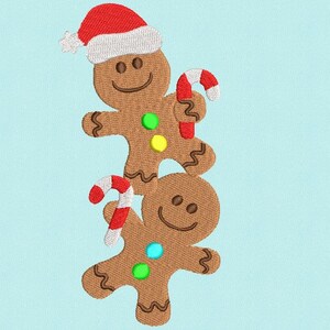 Christmas Gingerbread Embroidery Designs, Double Gingerbread Embroidery ...